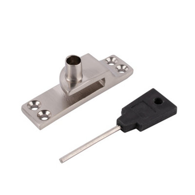 Sash Heritage Locking Keep for Straight Arm Fastener (Standard) - Satin ...