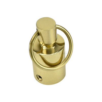 Sash Heritage Pole End - Polished Brass | DIY at B&Q