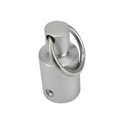 Buy Sash Heritage Pole End - Satin Chrome | DIY at B&Q