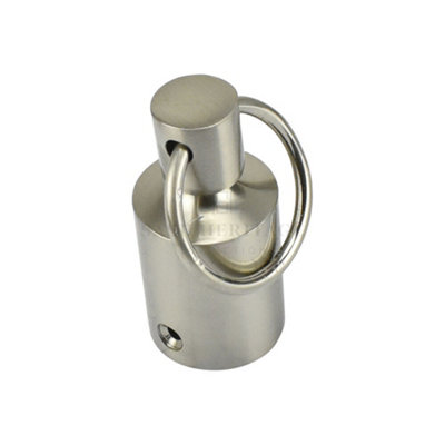 Sash Heritage Pole End - Satin Nickel | DIY at B&Q