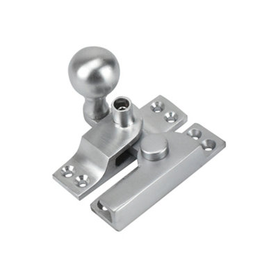 Sash Heritage Straight Arm Fastener Brass Ball Knob (Standard) - Satin ...