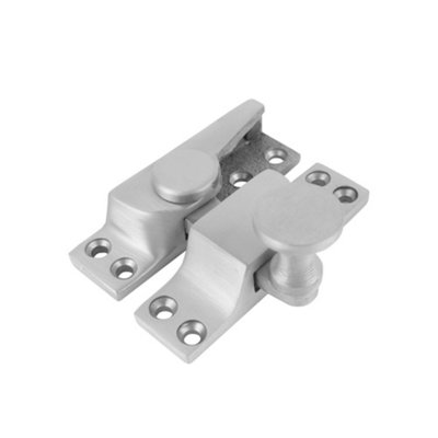 Sash Heritage Straight Arm Fastener Plain Round Knob (Standard) - Satin ...