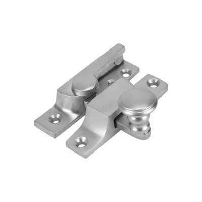 Sash Heritage Straight Arm Fastener Raised Round Knob (Narrow) - Satin ...