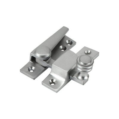 Sash Heritage Straight Arm Fastener - Reeded Knob (Non Locking) - Satin ...