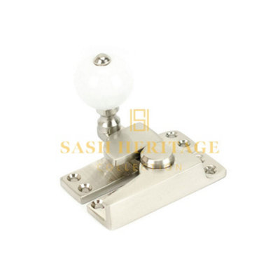 Sash Heritage Straight Arm Fastener with White Ceramic Knob (Standard ...