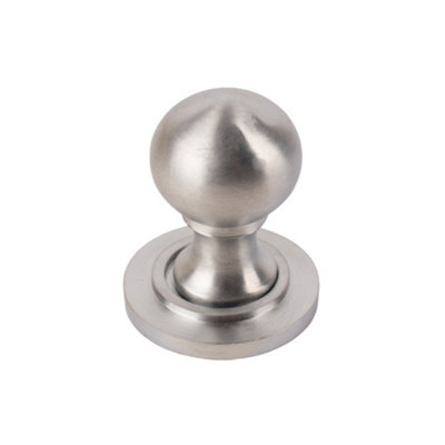 Sash Heritage Window Ball Shutter Knob - Satin Chrome