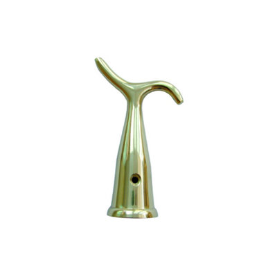 Sash Pole Hook - Polished Brass Finish