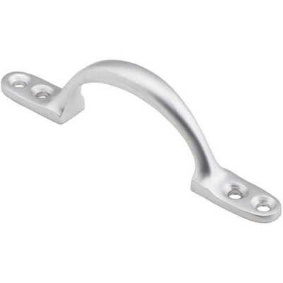Sash Window Bow Shaped Lift Handle 102 x 12mm 28mm Proj Satin Chrome ...