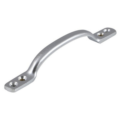 Sash Window D Handle (125mm) - Satin Chrome | DIY at B&Q