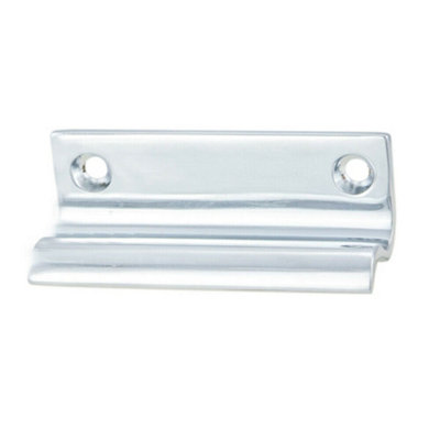 Sash Window Lift Handle 62 x 20mm 47mm Fixing Centres Polished Chrome