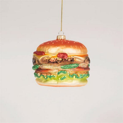 Sass & Belle Big Fat Burger Shaped Bauble