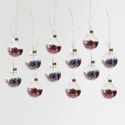 Sass & Belle Mini Disco Stars Baubles - Set of 12