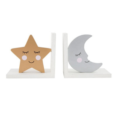 Sass & Belle Sweet Dreams Star & Moon Bookends | DIY at B&Q