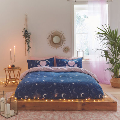 Sassy B Bedding Cosmic Babe Glow in the Dark Duvet Cover Set with ...