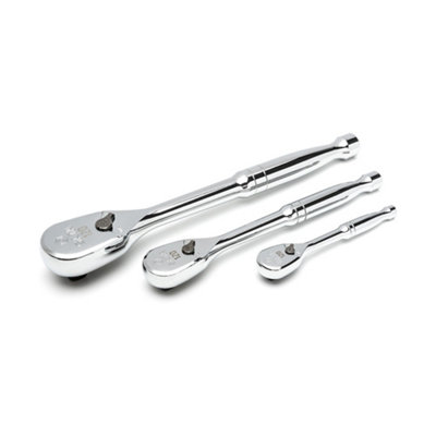 Sata 120Xp 1/4 3/8" And 1/2 Stubby Ratchet Set Chrome Vanadium - 3 Piece