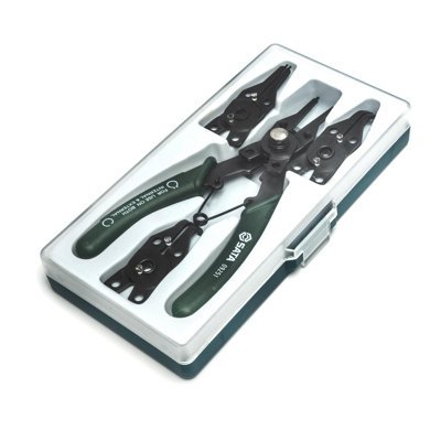 Sata 5Pc Combination Snap Ring Pliers Set Chrome Vanadium Alloy Steel