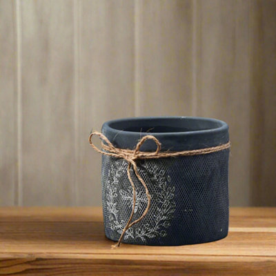 Satchville Black Bee Design Planter