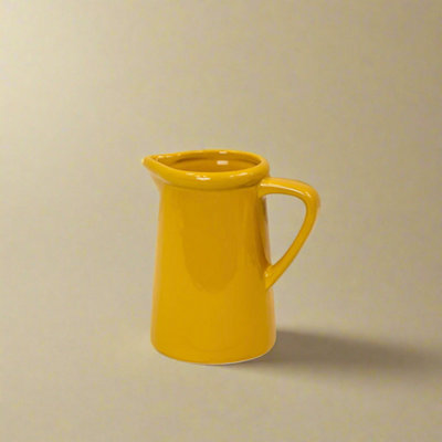 Satchville Burnt Yellow Ceramic Jug