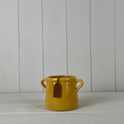 Satchville Burnt Yellow Ceramic Jug