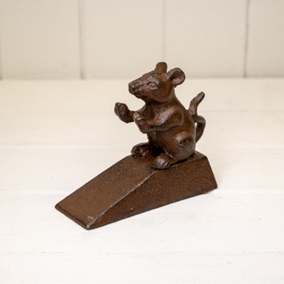 Satchville Cast Iron Mouse Door Stopper