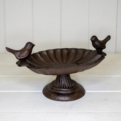 Satchville Cast Iron Plinth Birdbath