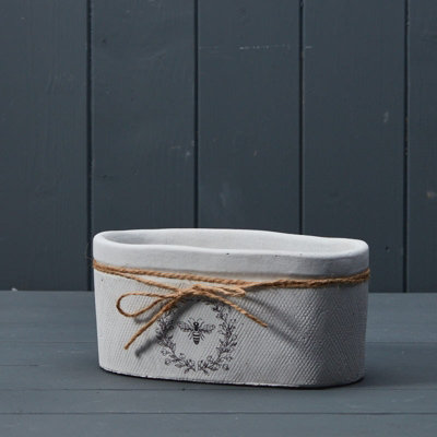 Satchville Ceramic White Bee Pot