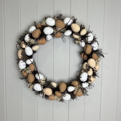 Satchville Neutral Easter Egg Wreath