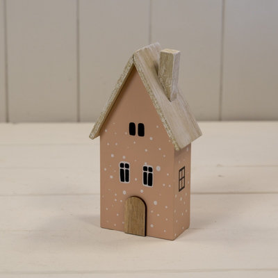 Satchville Pink Wooden Polka Dot House