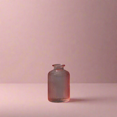 Satchville Rose Dimpled Glass Bottle
