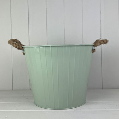 Satchville Round Tapered Zinc Planter