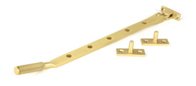 Satin Brass 12" Brompton Window Stay