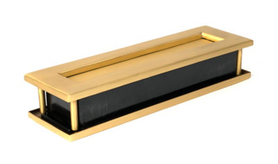 Satin Brass Traditional Letterbox