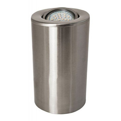 Satin Chrome GU10 Floor or Table Lamp Uplighter with Tilt Capability