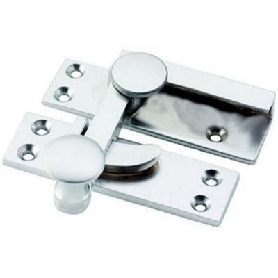 Satin Chrome Quadrant Sash Fastener 0.3125 Inches