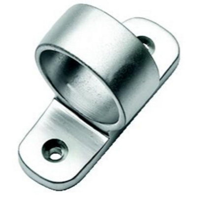 Satin Chrome Sash Window Lift with Hole - 1 Inch