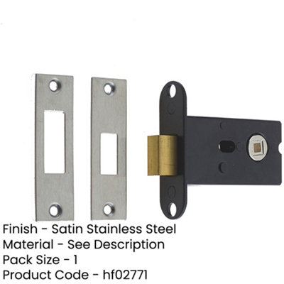 Satin Stainless Steel Box Deadbolts 76mm with 5mm Spindle for Enhanced ...