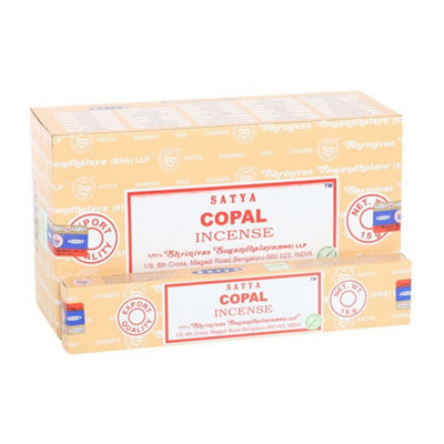 Satya Copal Incense Sticks - 12 Packs for Purification & Relaxation