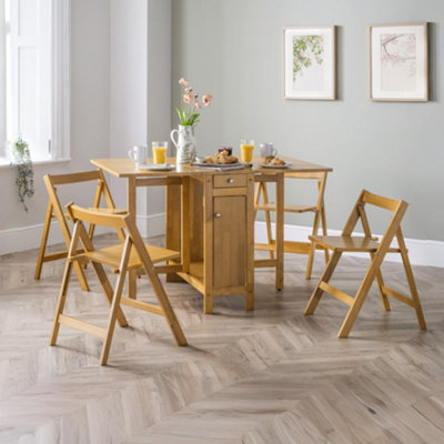 Savoy Light Oak 4 Seater Extending Dining Set
