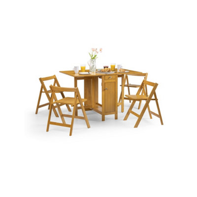 Savoy Light Oak 4 Seater Extending Dining Set