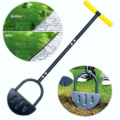 Saw Tooth Edger Lawn Tool Half Moon Lawn Edger with T Grip Sidewalk ...