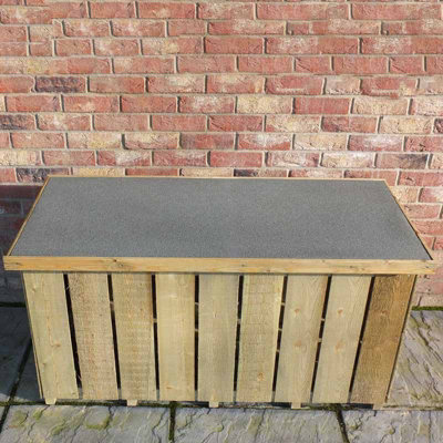 Sawn 4' 2" x 1' 10" Pressure Treated Log Box | DIY at B&Q