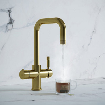 Saxan Champagne Gold 4 in 1 Instant Boiling Water Tap