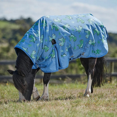 Saxon Combo Neck Dinosaur Lite Horse Rug Blue (5 9") | DIY at B&Q