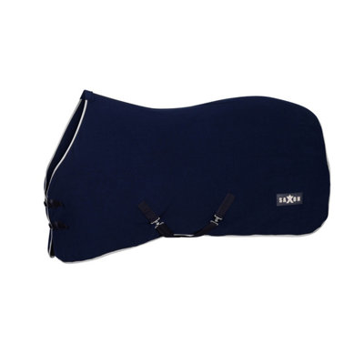Saxon Defiant Standard-Neck Fleece Horse Rug Navy/White (4 3") | DIY at B&Q