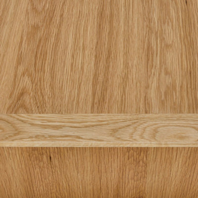 Saxon Oak Ottoman Blanket Box - Fully Assembled By Roseland Furniture