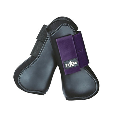 Saxon Open Front Boots Black/Purple (Cob) | DIY at B&Q
