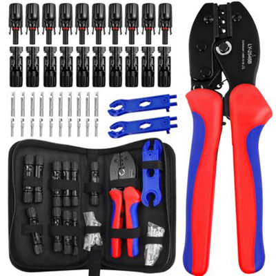 Sbggrl Solar Panel Connectors with Crimping Tool Kit,10 Pairs Ip 67 ...