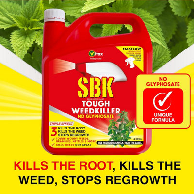 SBK BRUSHWOOD KILLER READY-TO-USE SPRAY 4 LITRE EFFECTIVE FOR BRAMBLES ...