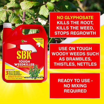 SBK BRUSHWOOD KILLER READY-TO-USE SPRAY 4 LITRE EFFECTIVE FOR BRAMBLES ...
