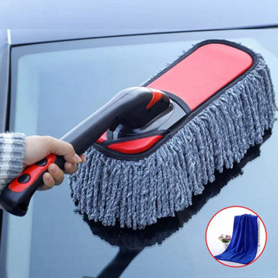 Scalable Microfiber Car Wash Cleaning Brush Duster Dust Wax Mop Dusting ...